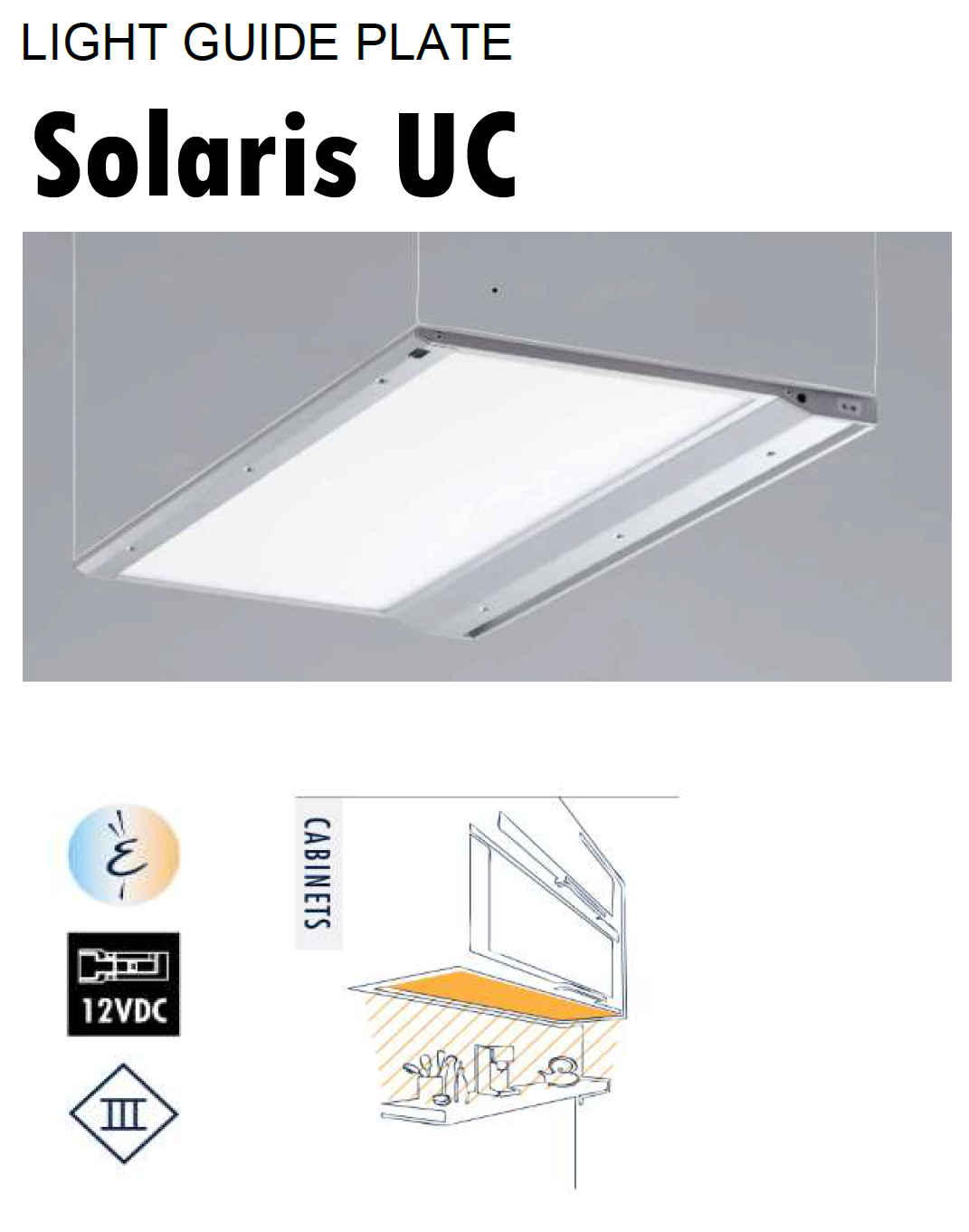 【MADE IN ITALY】L&S Light SOLARIS UC Light guide panel below kitchen wa ...