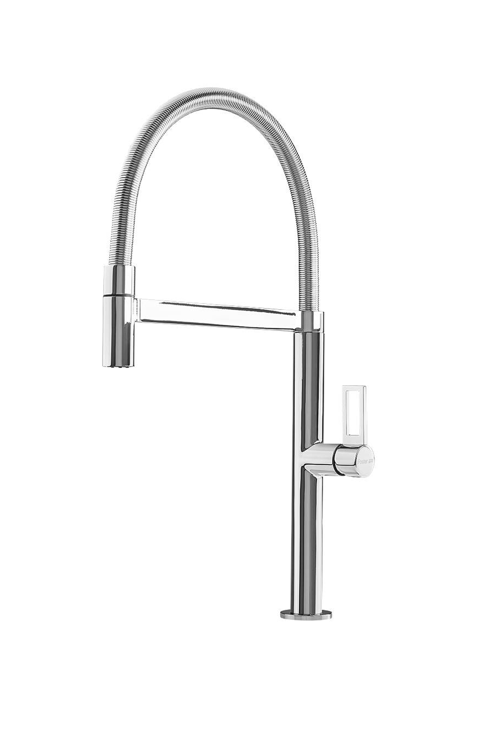 FOSTER PLAY Single lever faucet with rotating barrel and flexible head ...