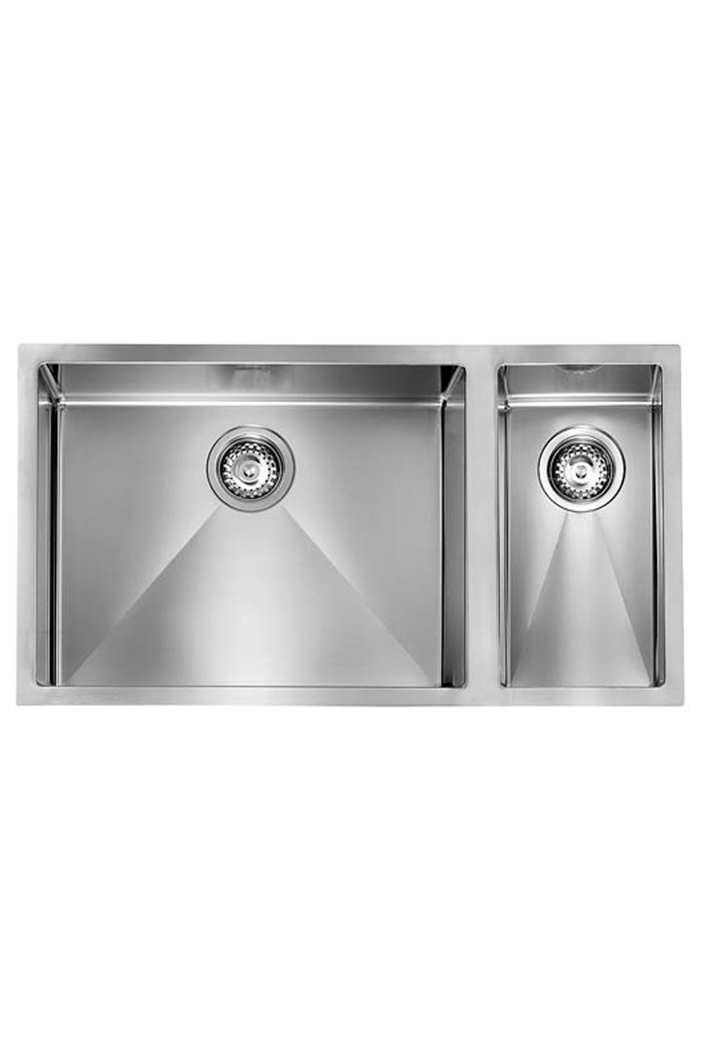 CM ITALIA 520+200mm R10-Corner Square Stainless Steel Sink | Made in I ...
