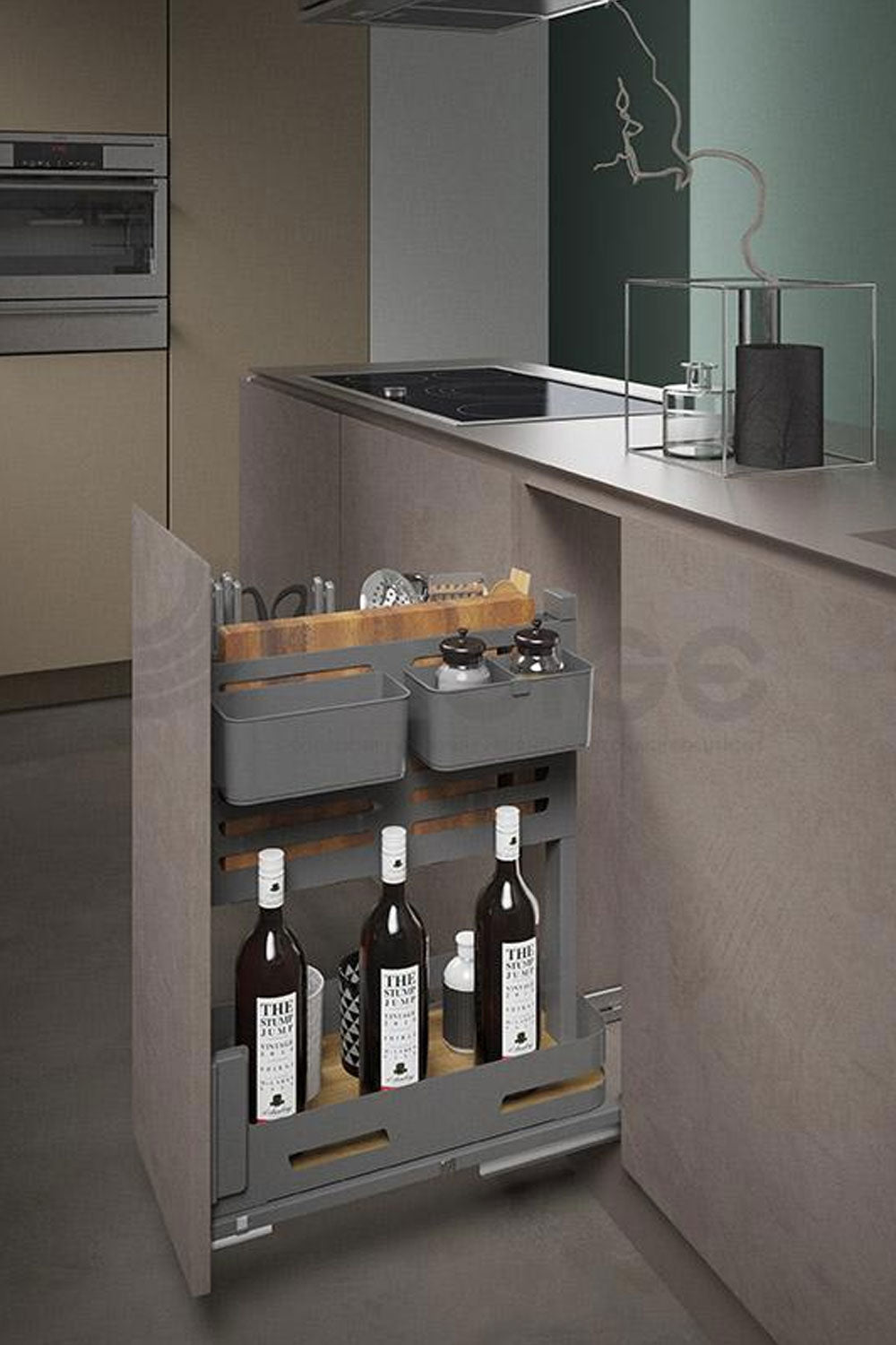 SIGE 300mm Multipurpose soft-closing pull-out kitchen baskets 多功能 緩衝關閉 ...